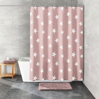 Spirella Duschvorhang Primo - rose - 240 x 180 cm | Fehr Badshop